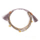 Triple Braided and Beaded Bracelet With Gold Accents – TAI JEWELRY