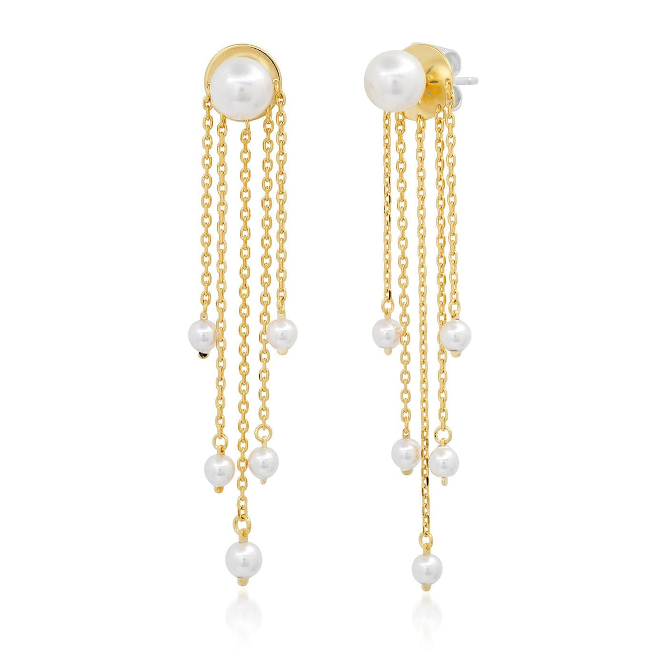 Cascading Pearl Earrings – TAI JEWELRY