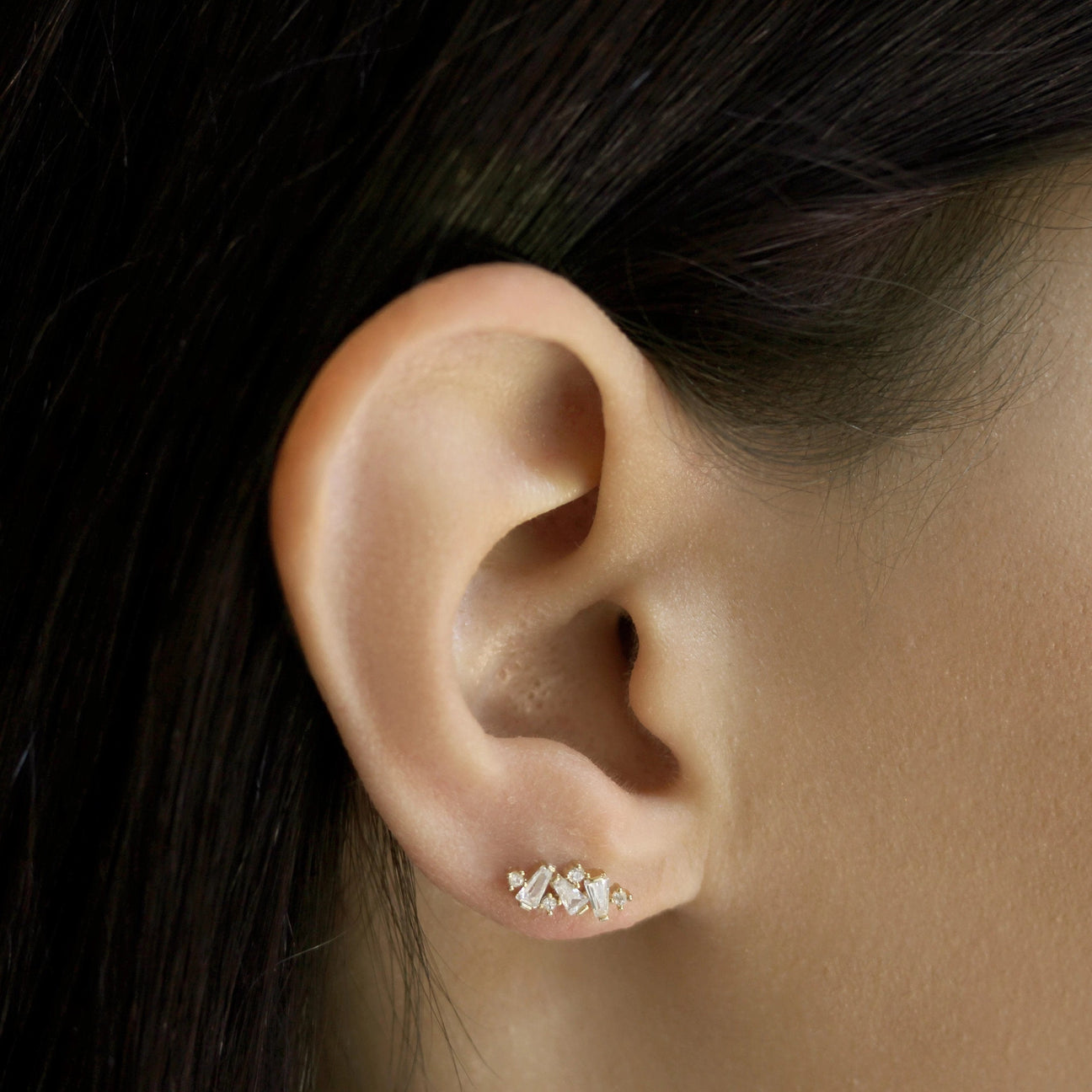Cluster Stone Ear Climbers – TAI JEWELRY