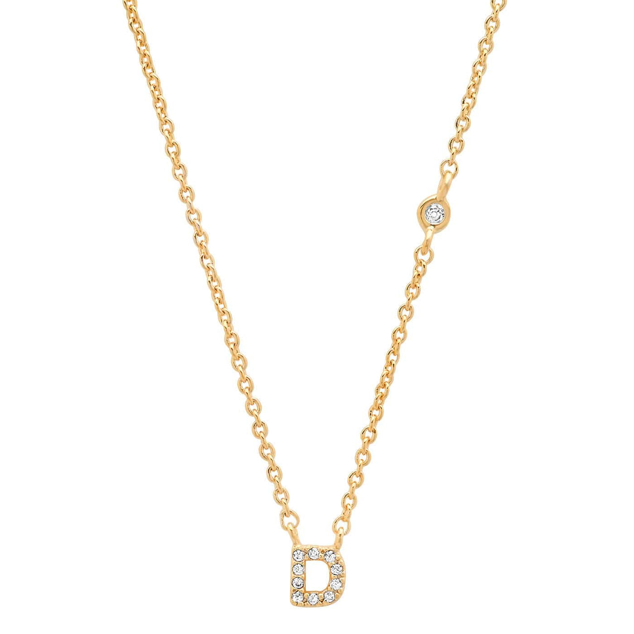 CZ Initial Necklace – TAI JEWELRY