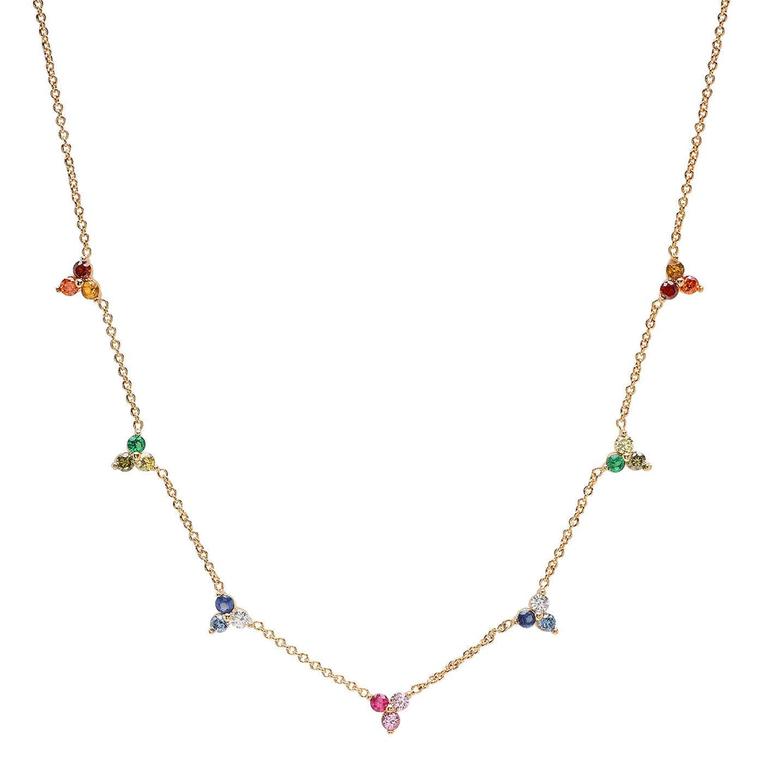 Cascading Rainbow Gems Necklace – TAI JEWELRY